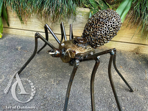 Recycled metal art for your garden | NZ Delivery | metal spider ...